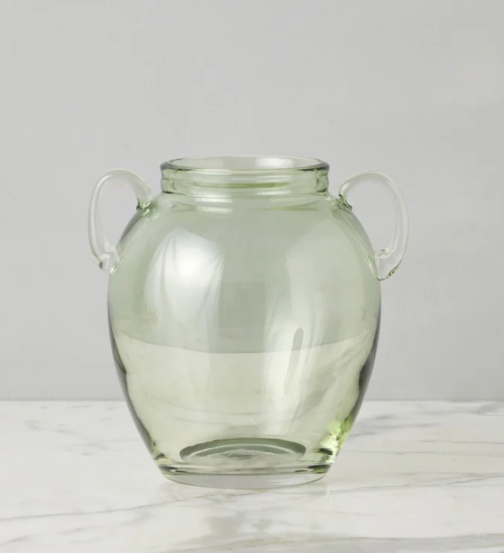 Sage Glass Amphora Flower Vase - Small | Samantha Nass Floral Design ...